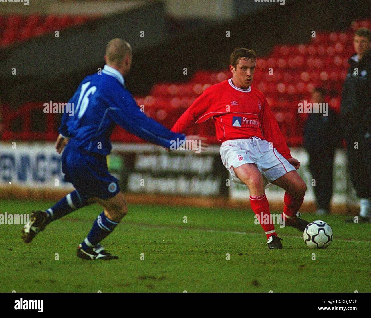 Alan Rogers in action on his return to playing following his 7 month ...