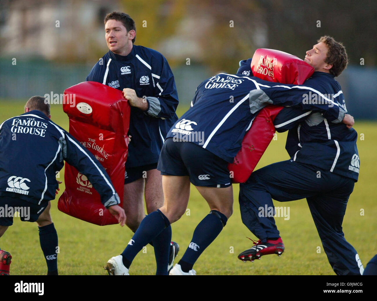 Rugby Union - Scotland training session - Murrayfield Stadium Stock ...