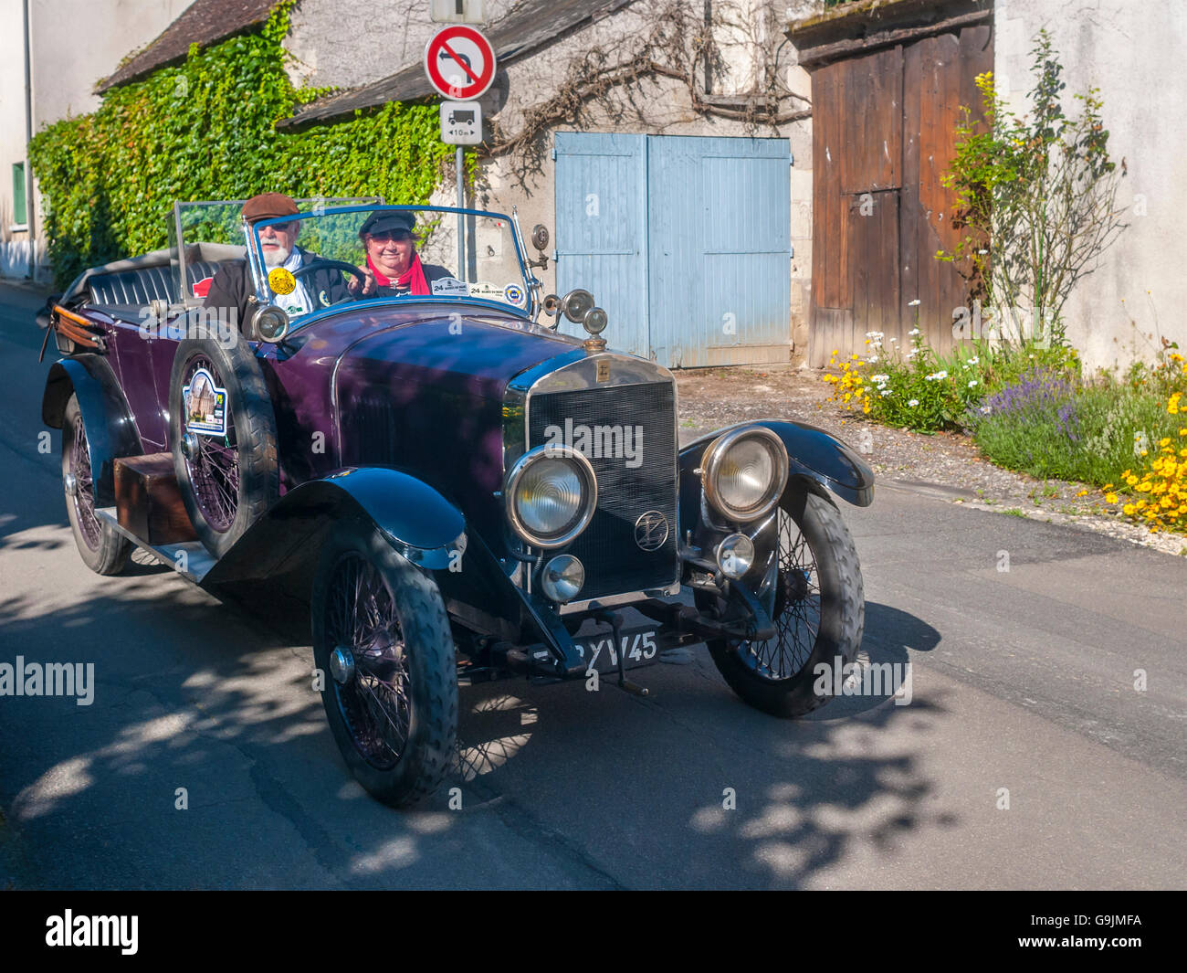 1925 Donnet Zedel cabriolet car - France Stock Photo - Alamy