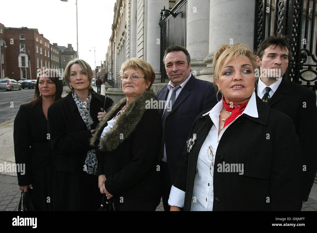 Eddie Fullerton family meets Ahern Stock Photo - Alamy