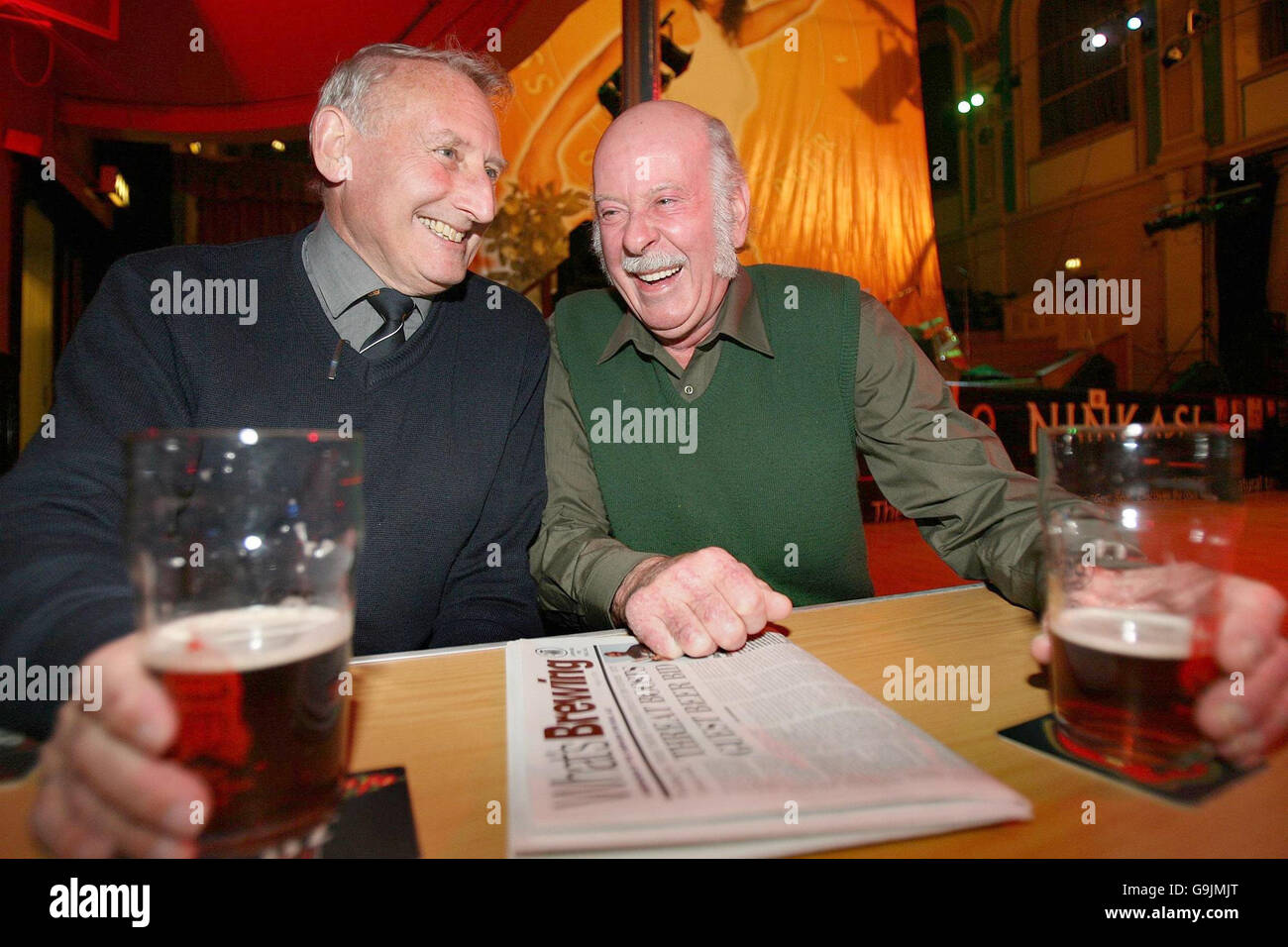 STANDALONE PICTURE. Beer drinkers, Tony Dean (left) and Crawford Rea ...