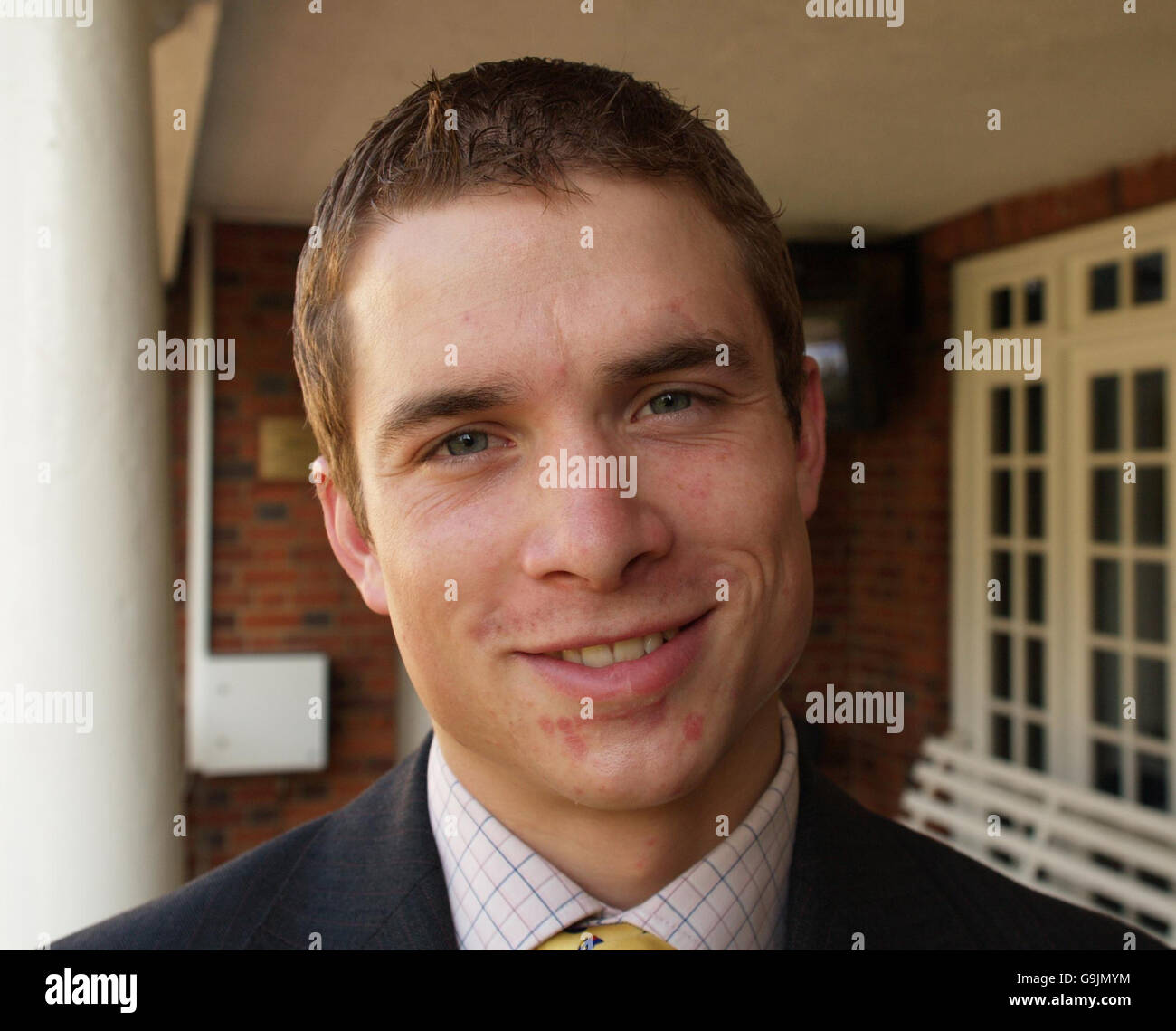 Racing - Sandown. Jockey Samuel Thomas at Sandown racecourse Stock ...