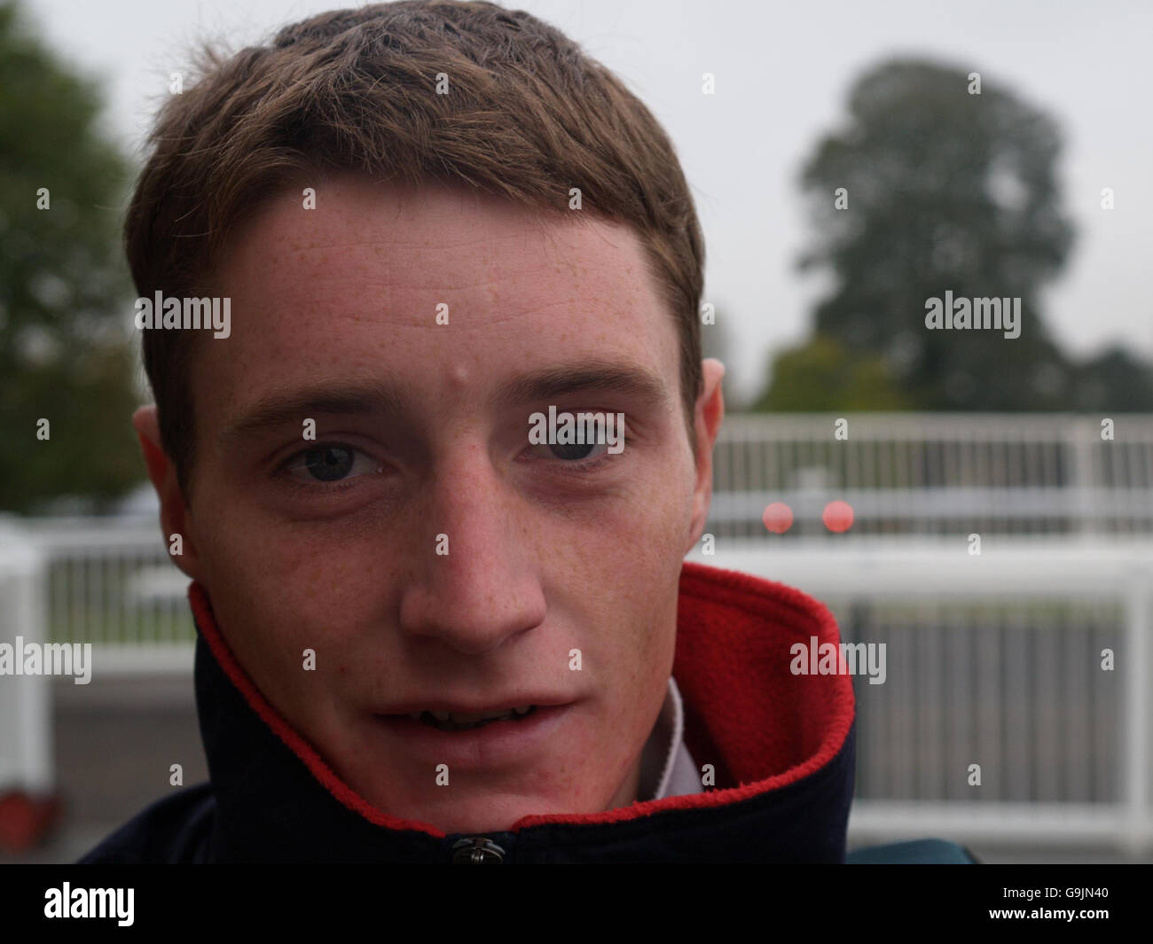 Racing, Lingfield. Jockey Daryl Jacob at Lingfield racecourse Stock ...