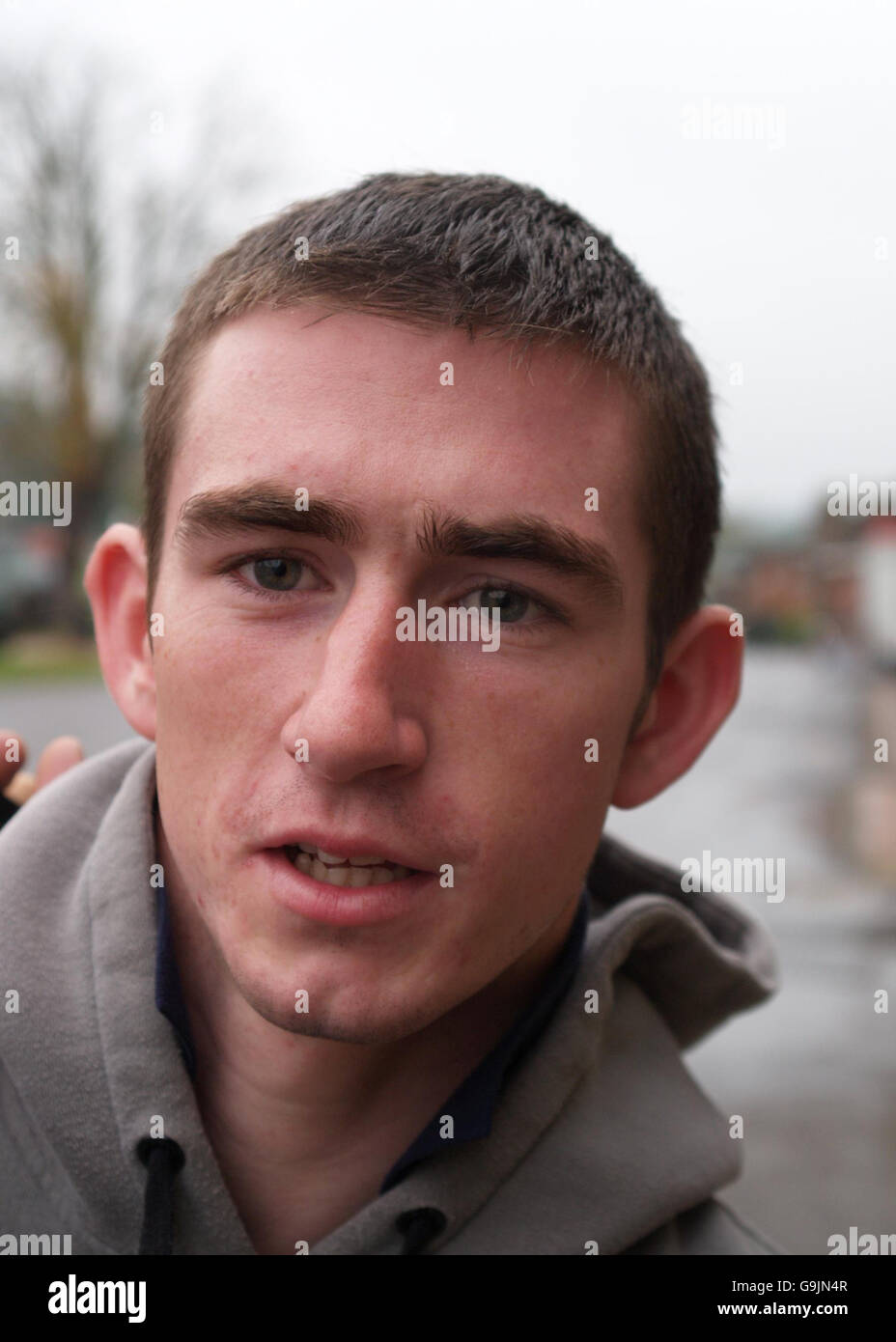 Jockey William Biddick at Lingfield racecourse Stock Photo - Alamy