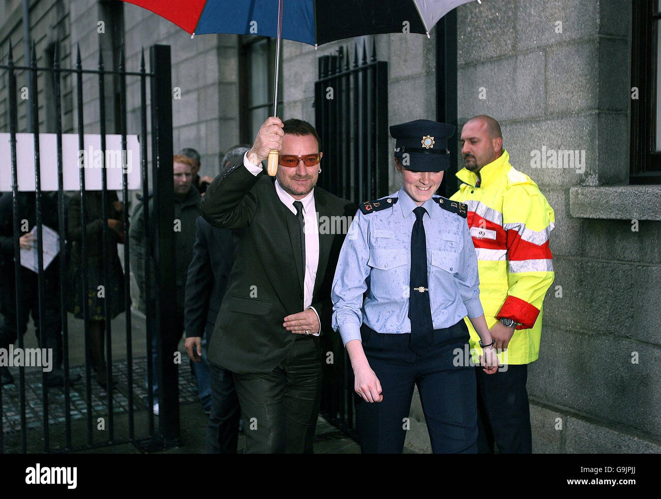 U2 frontman Bono leaves Dublin High Court after giving evidence in an ...