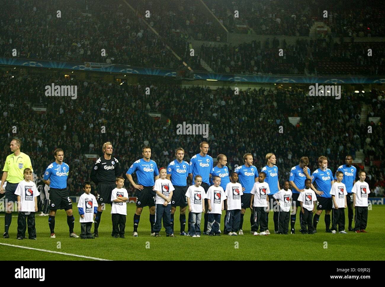 Mascots stand with the fc copenhagen team hi-res stock photography and ...