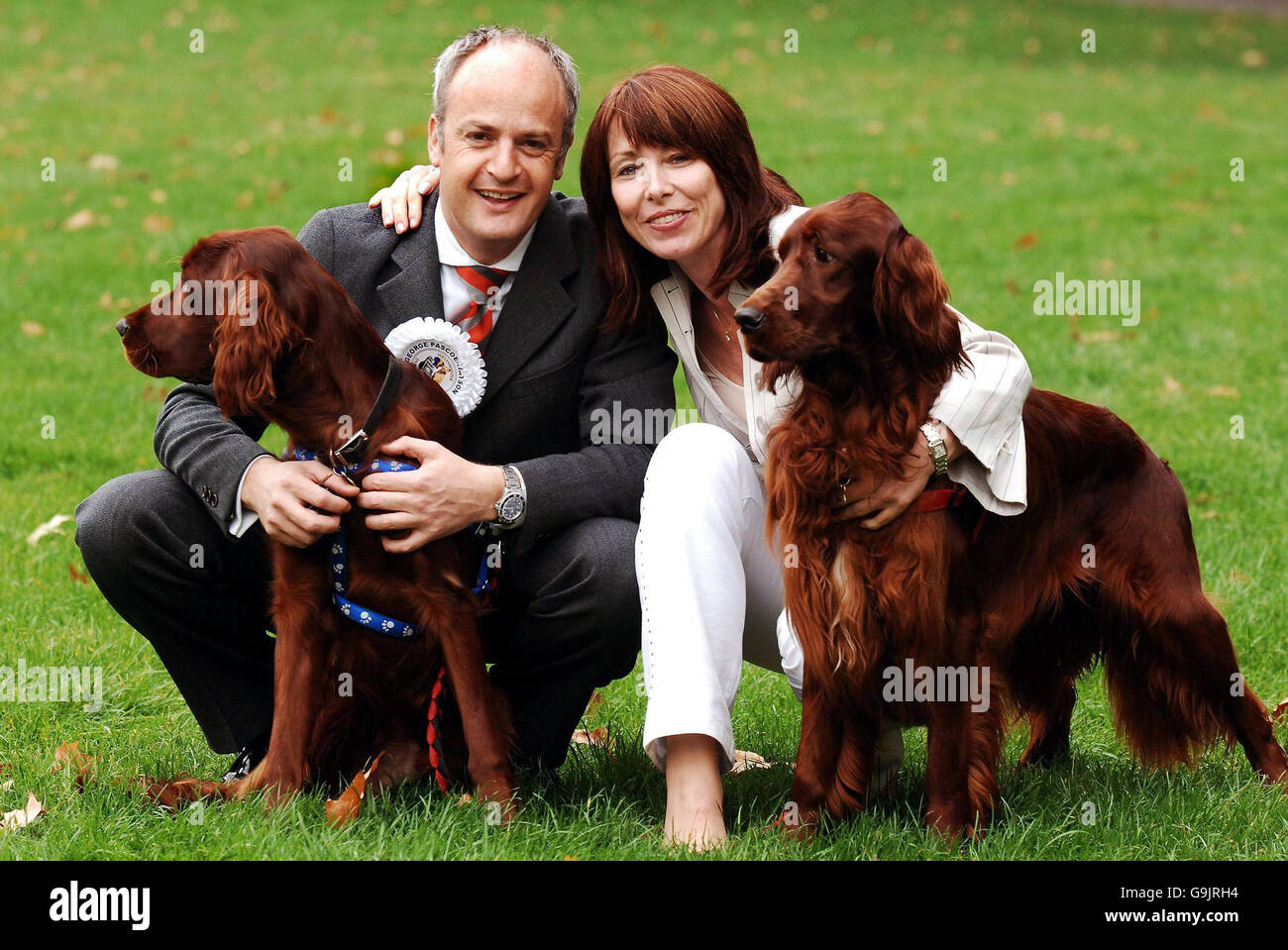 Political editor of the sun george pascoe watson and his wife hi-res ...