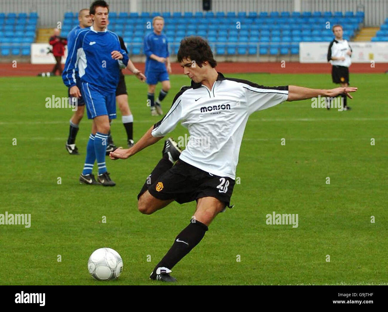 Actor Sam Robertson takes part in the DebRA Charity match at he ...