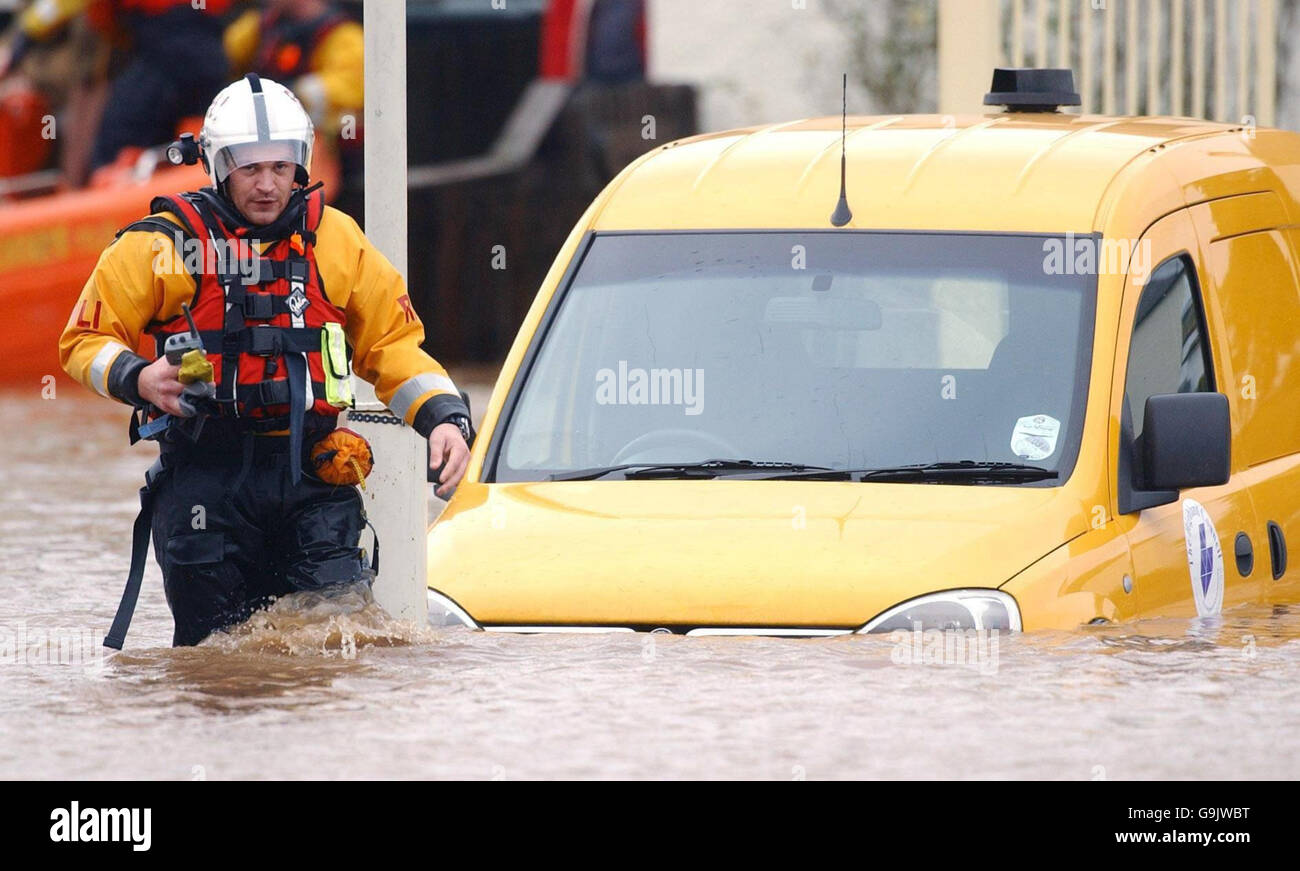 Heavy rain causes flooding Stock Photo - Alamy