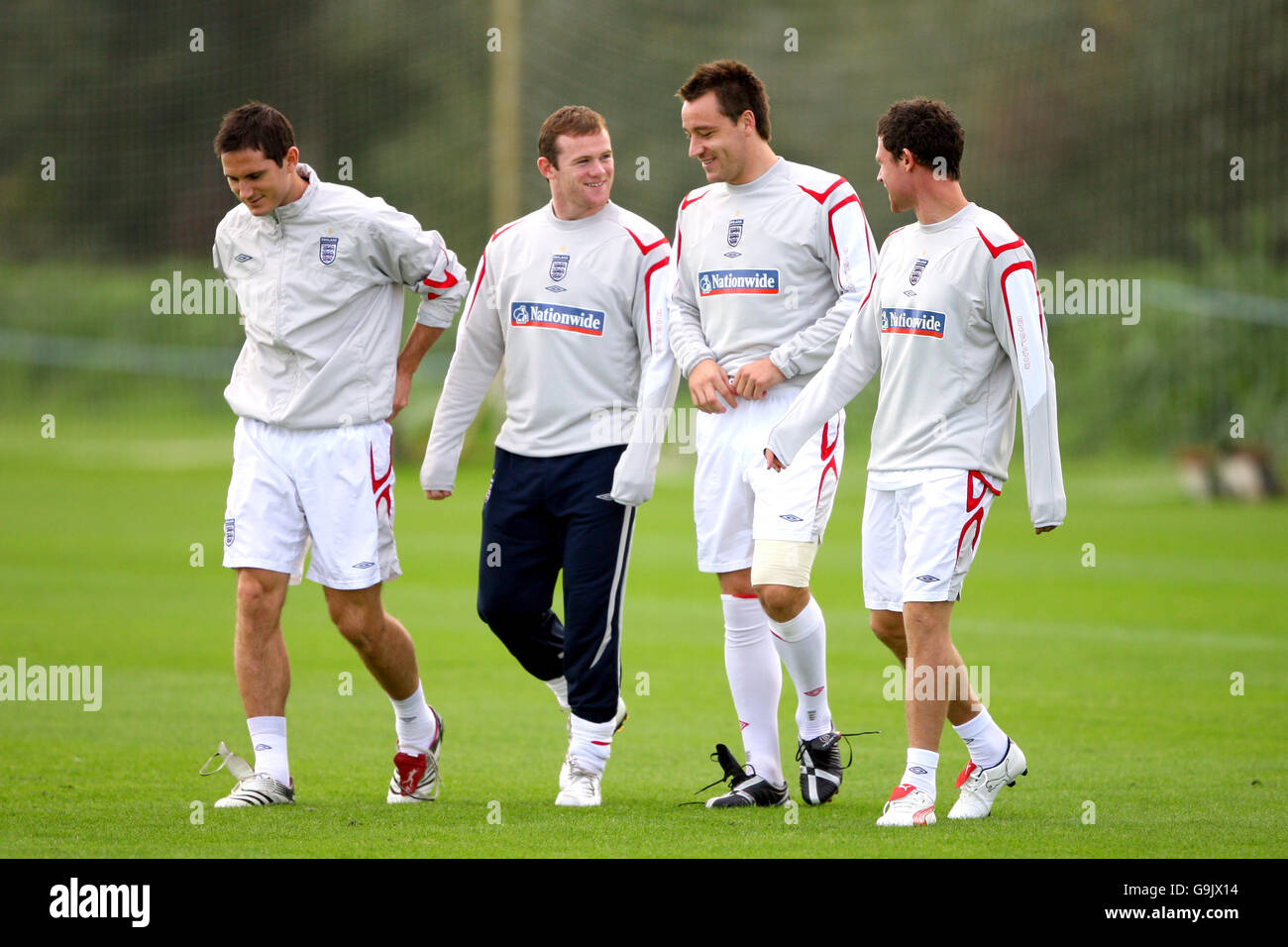 England's Frank Lampard, Wayne Rooney, John Terry and Luke Young during ...
