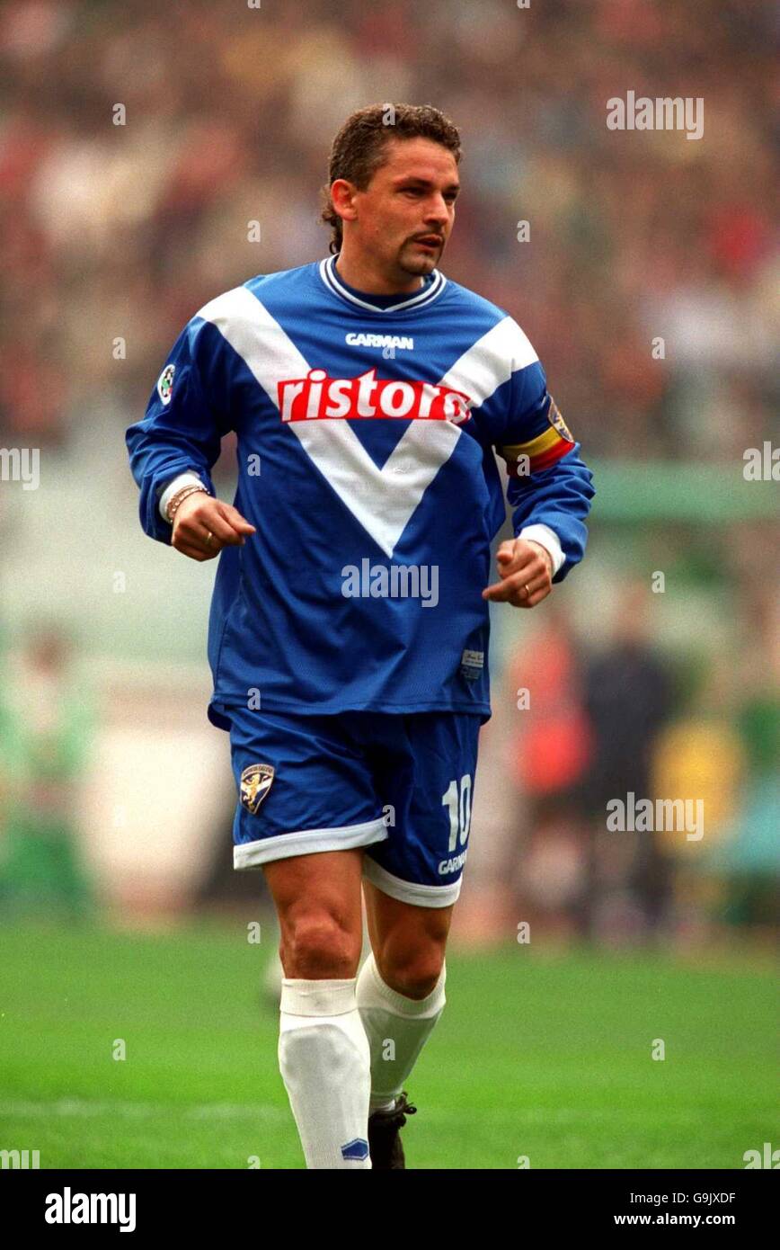 Italian Soccer - Serie A - Roma v Brescia. Roberto Baggio, Brescia ...