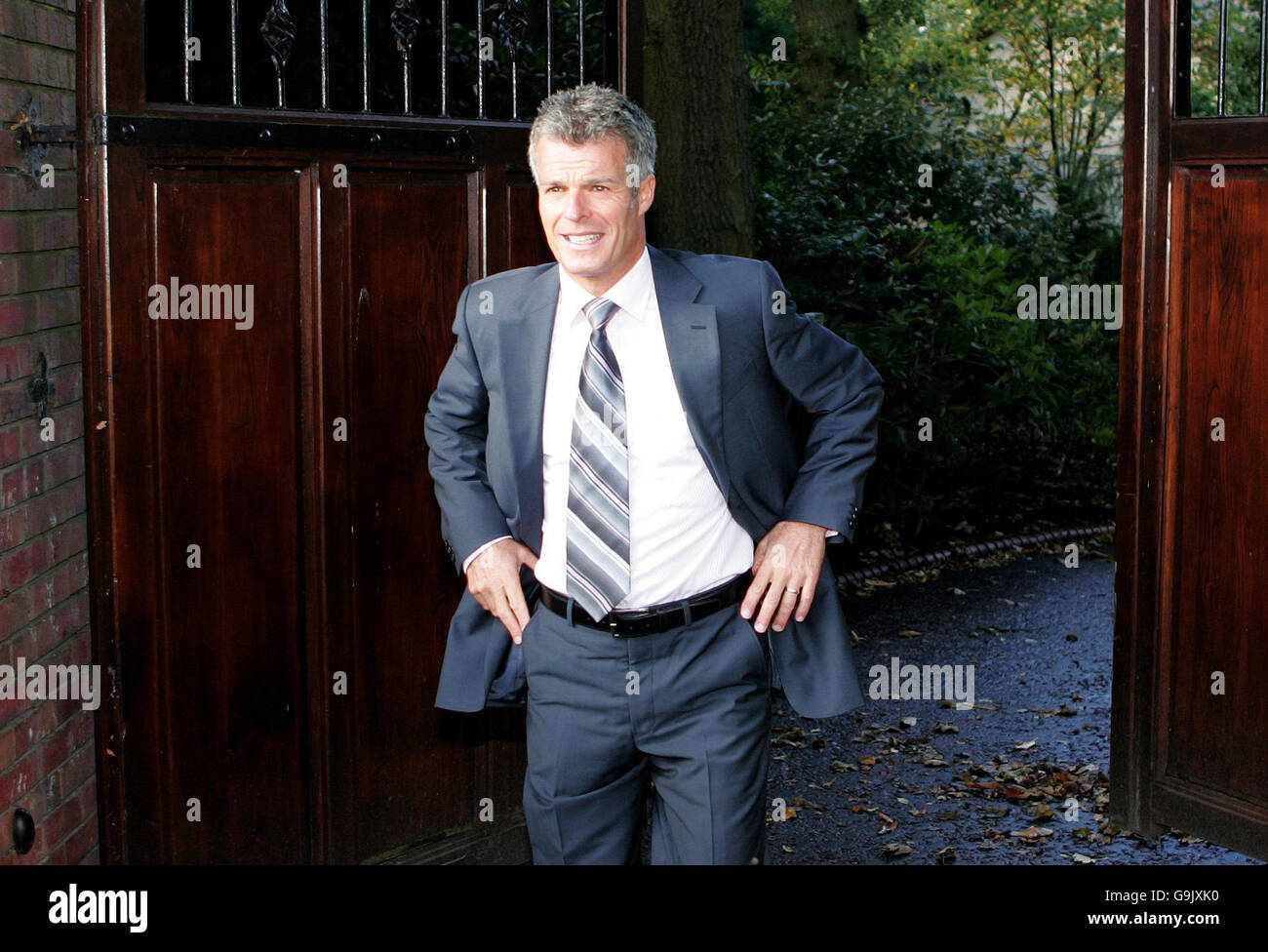 Celebrity lawyer Nick Freeman outside his home in Mere, Cheshire ...
