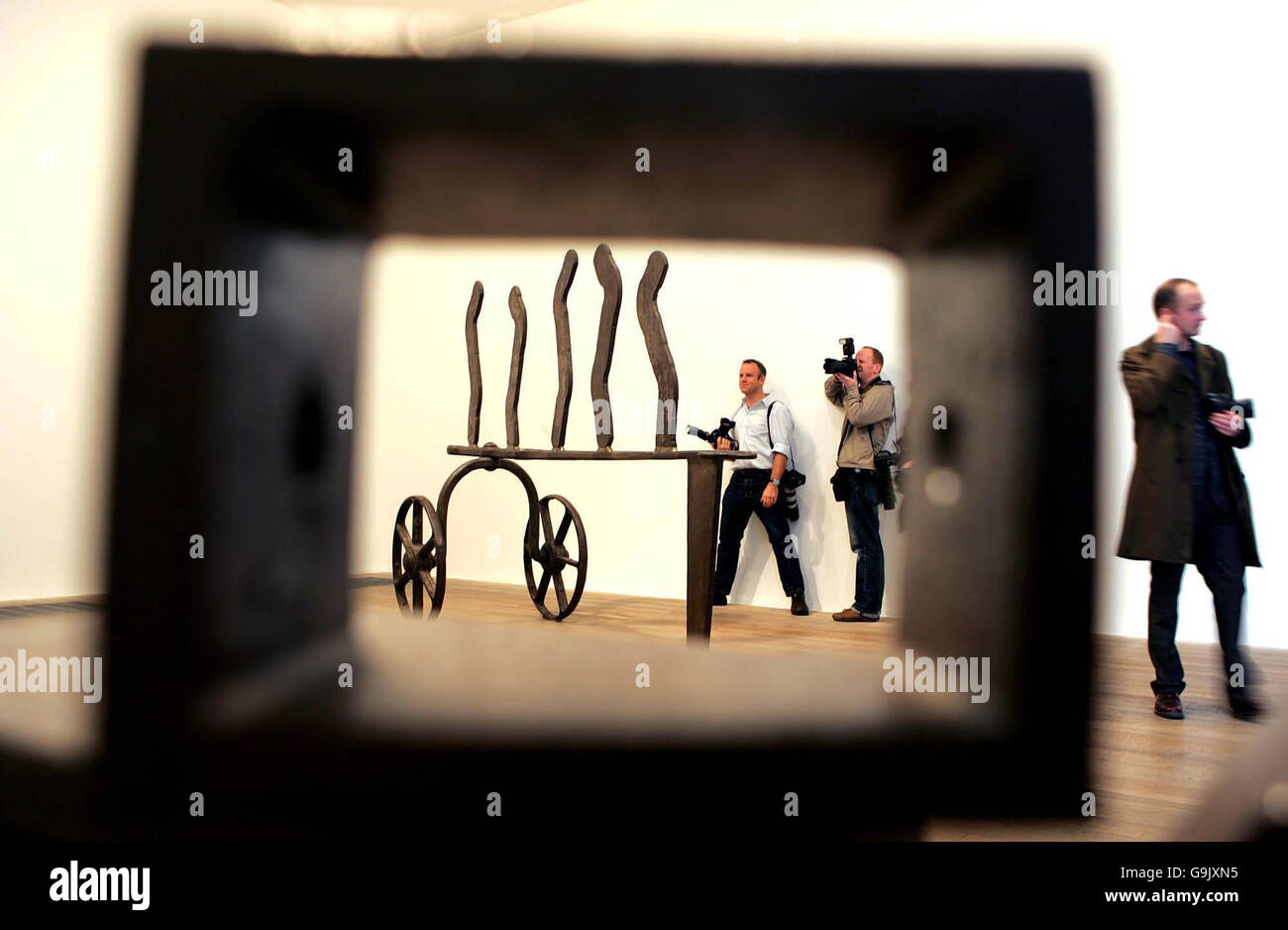 Photographers take pictures of the new exhibition in the tate hi-res ...