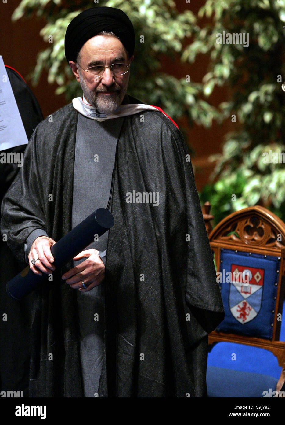 Former Iranian President Mohammad Khatami receives an honarary degree ...