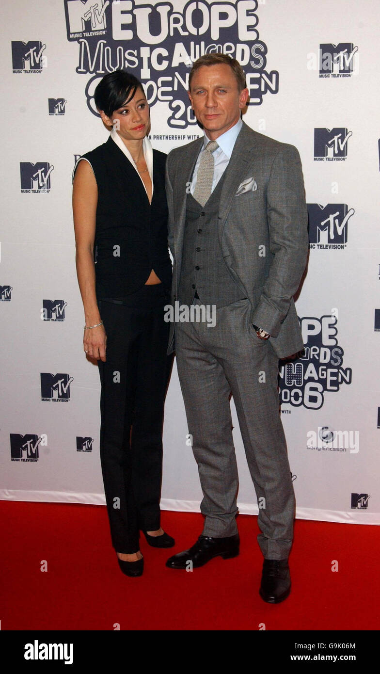 Daniel Craig arrives for the MTV Europe Music Awards in Copenhagen ...