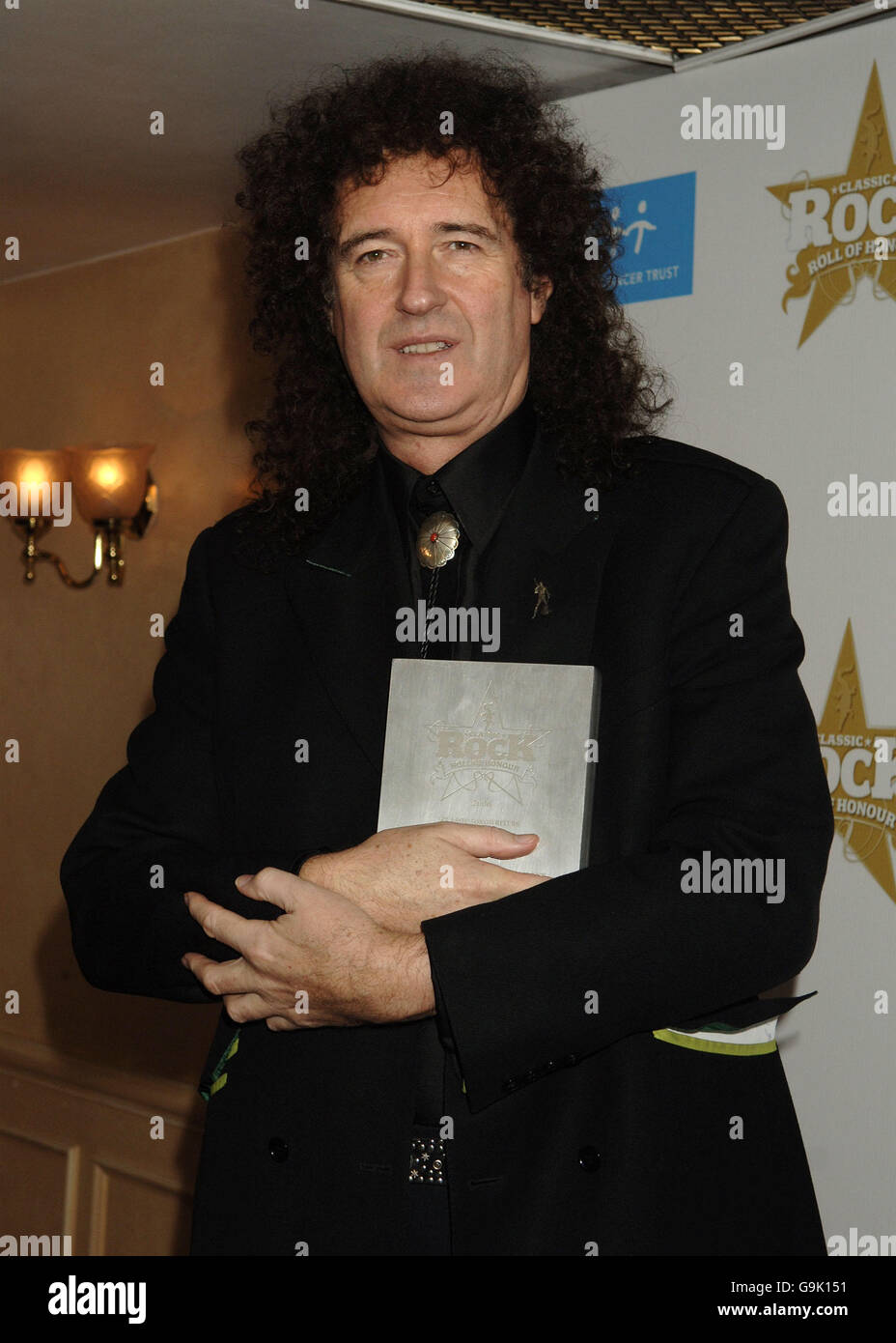 Brian May of Queen with his 'Classic Songwriter' award at the Classic ...