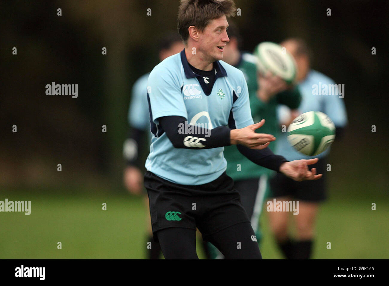 Ireland's Ronan O'Gara during a training session at St Gerards School ...