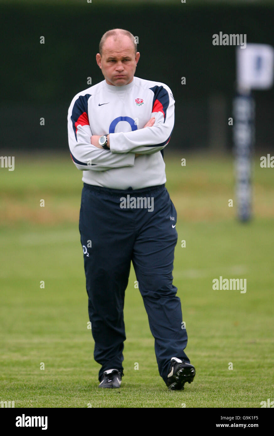 England head coach andy robinson during training hi-res stock ...