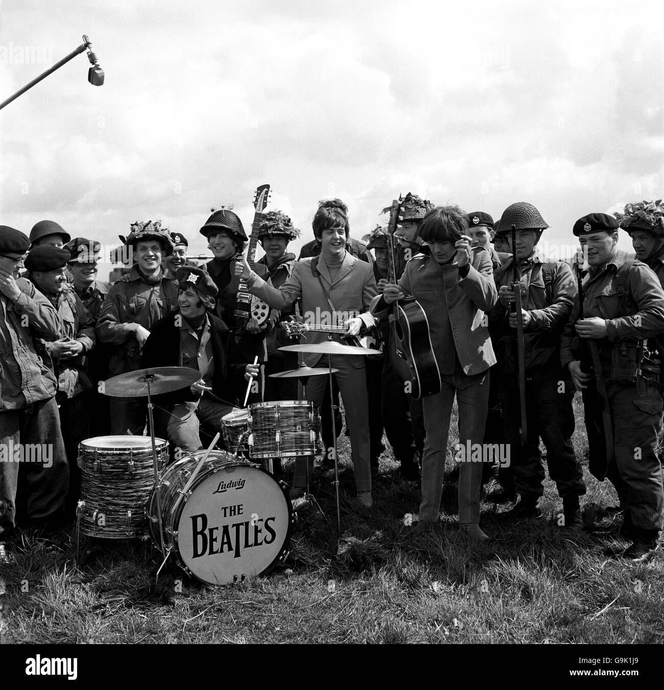 Beatles help drums hi-res stock photography and images - Alamy