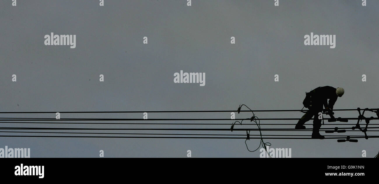 Linesman Erectors carry out the refurbishment of the Denny to ...