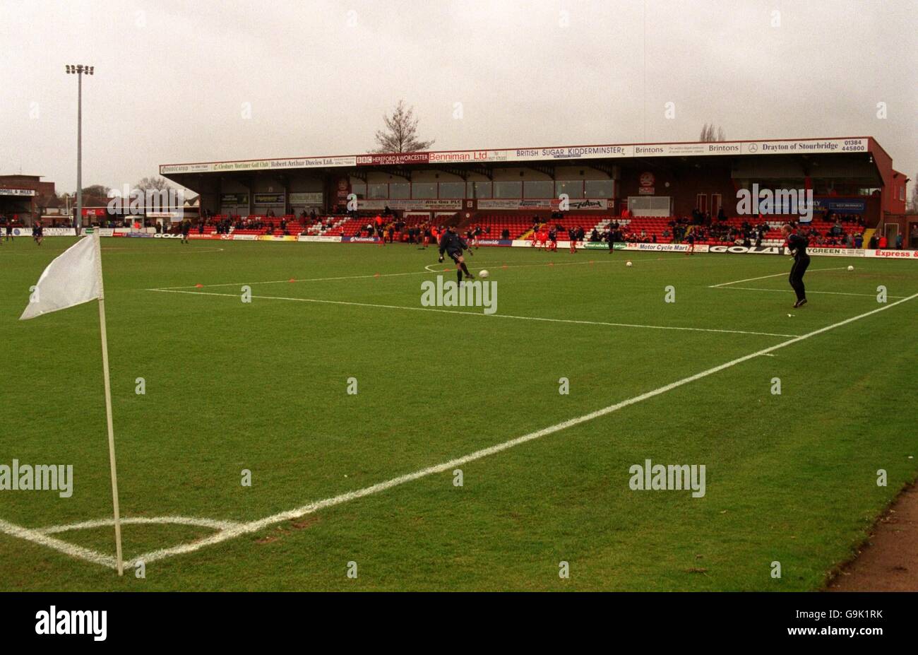 General view of Aggborough Stadium, home of Kidderminster Harriers ...