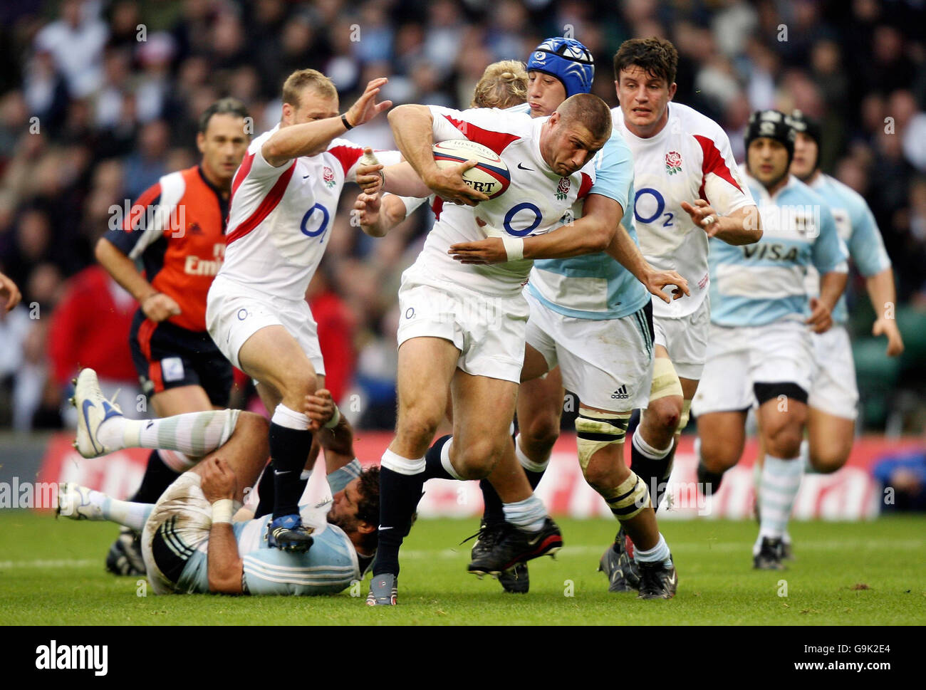 Rugby union action tackling ben cohen hi-res stock photography and ...