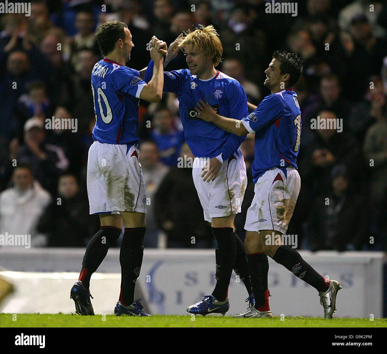 Scoring second goal against rangers hi-res stock photography and images ...