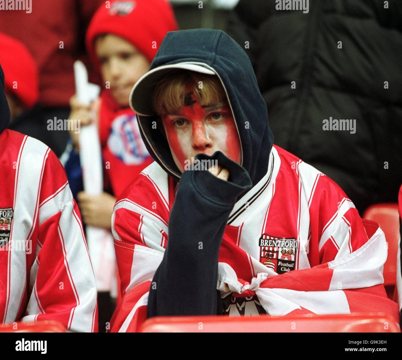 Soccer - LDV Vans Trophy - Final - Port Vale v Brentford. A dejected ...