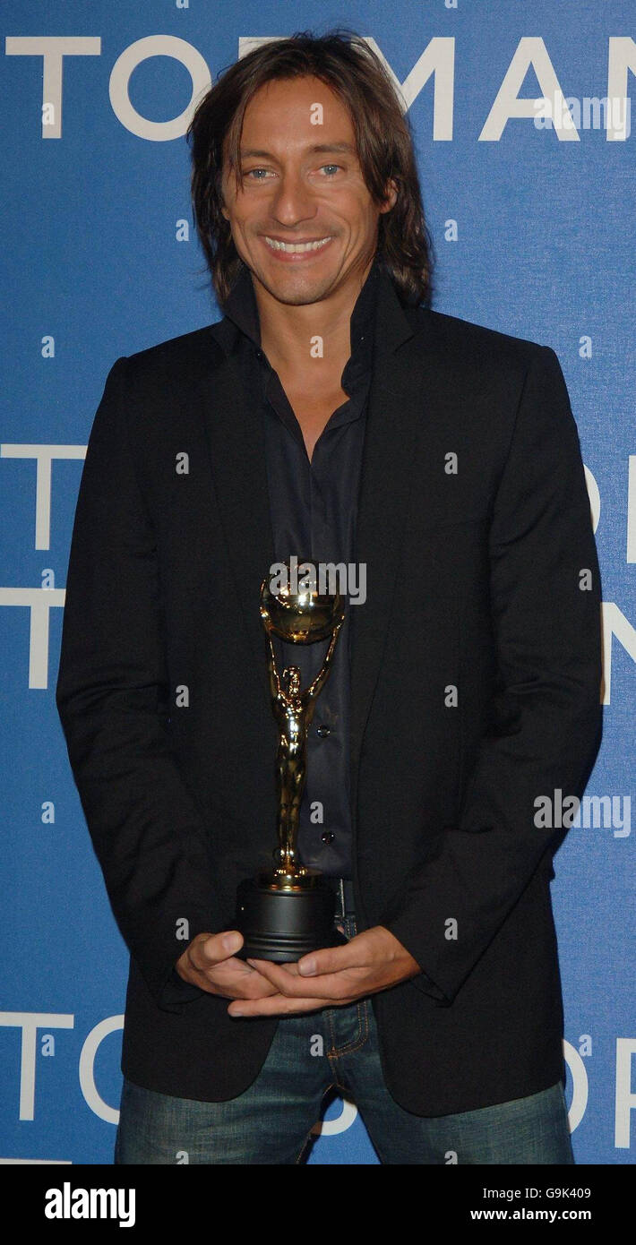 Bob Sinclair with his Award for Best DJ, backstage during the World ...