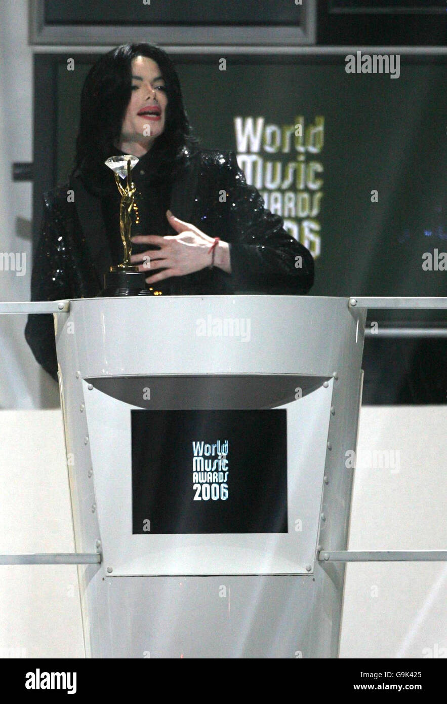 Michael jackson receives diamond award hi-res stock photography and ...