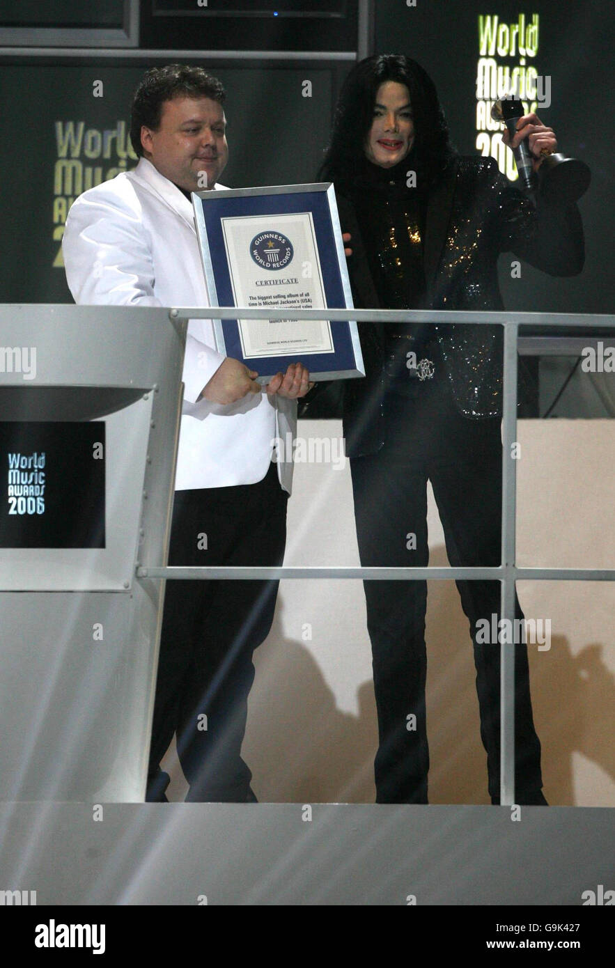 Michael jackson receives diamond award hi-res stock photography and ...