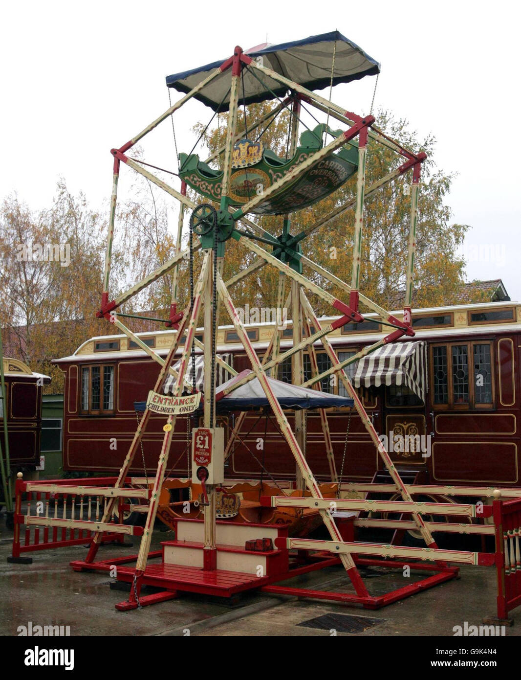 Old fairground rides to be auctioned Stock Photo - Alamy