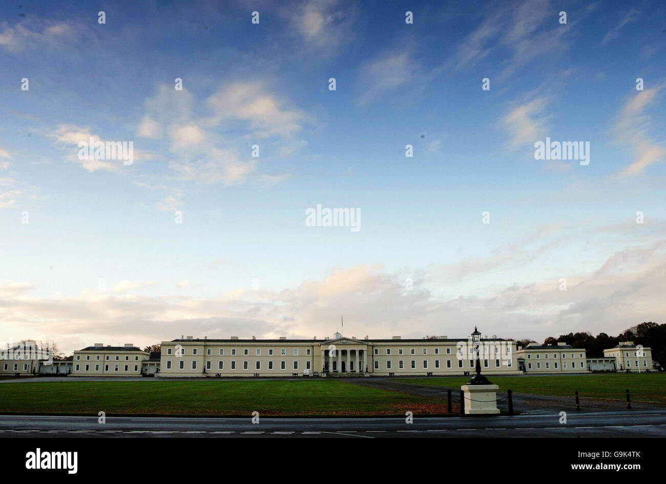 The Entrance To The Royal Military Academy At Sandhurst Stock Photos ...