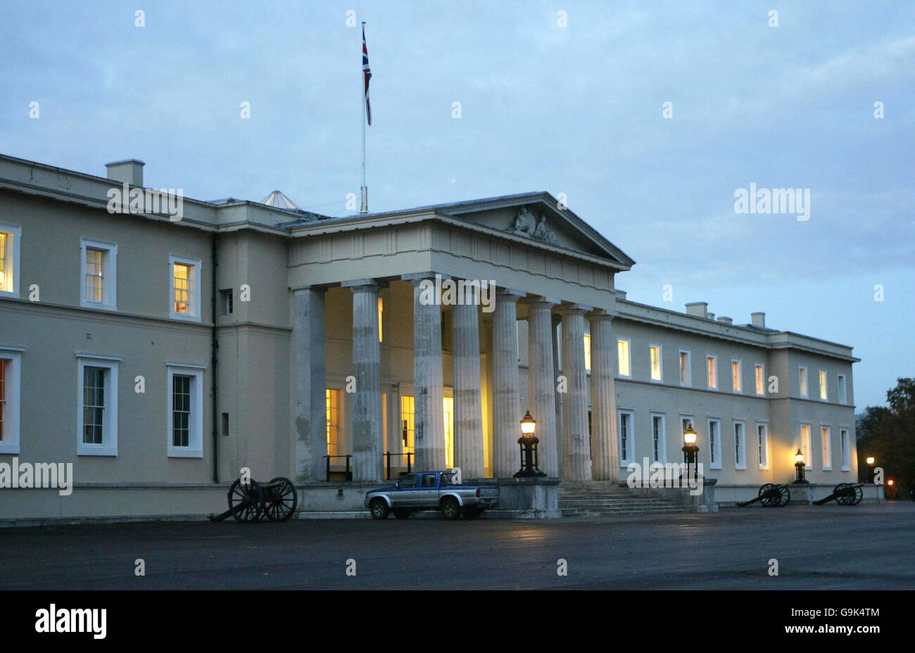 Sandhurst. The Grand Entrance of the Old Collage at The Royal Military ...