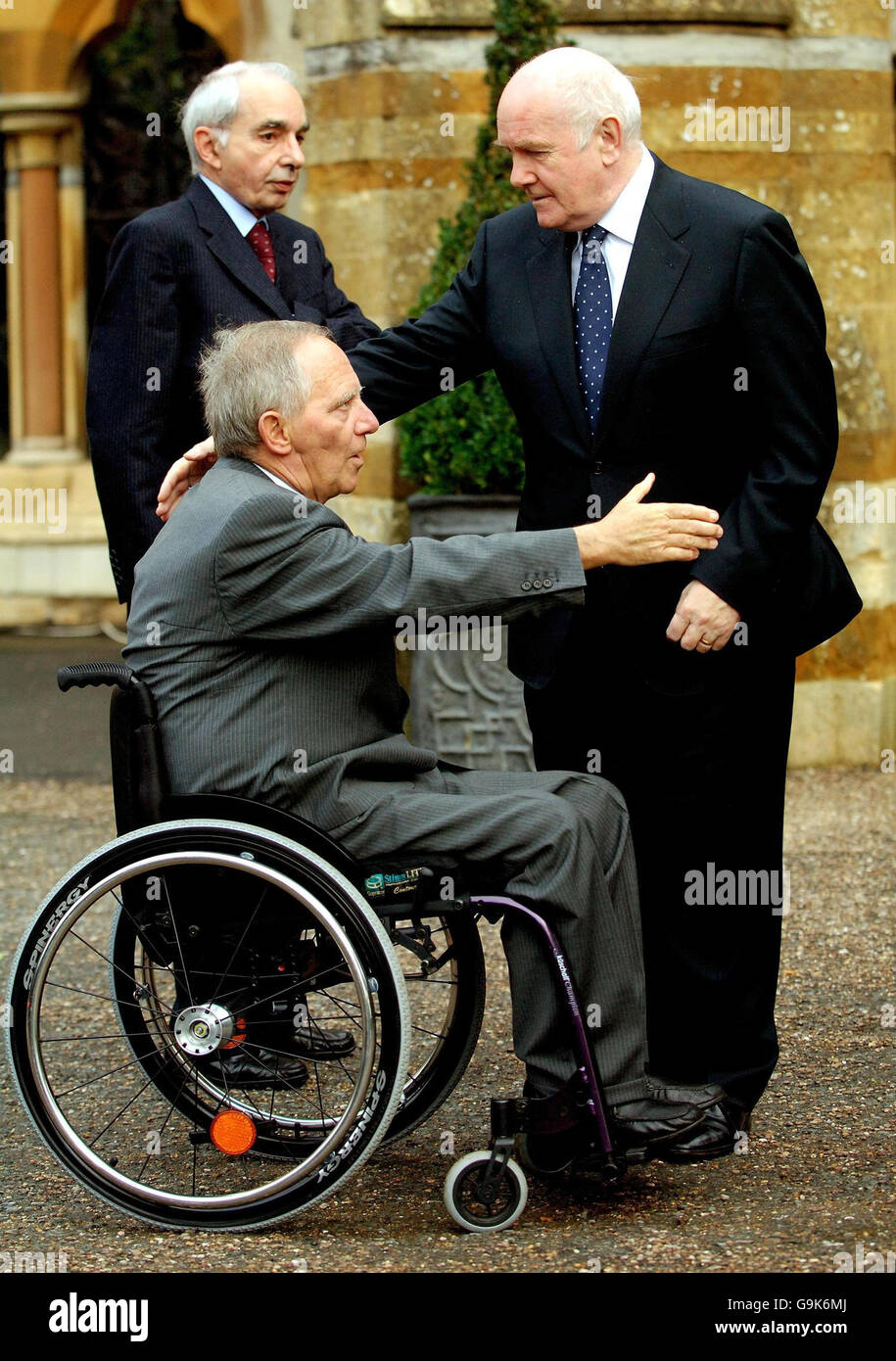 Home Secretary John Reid greets Germany's Minister of the Interior Dr ...