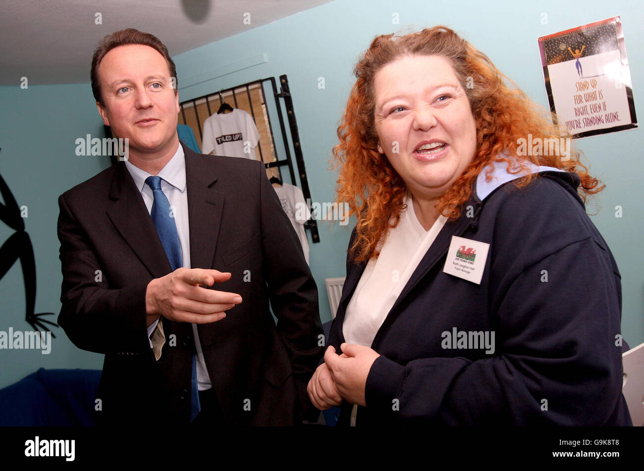 David Cameron in Cardiff Stock Photo - Alamy