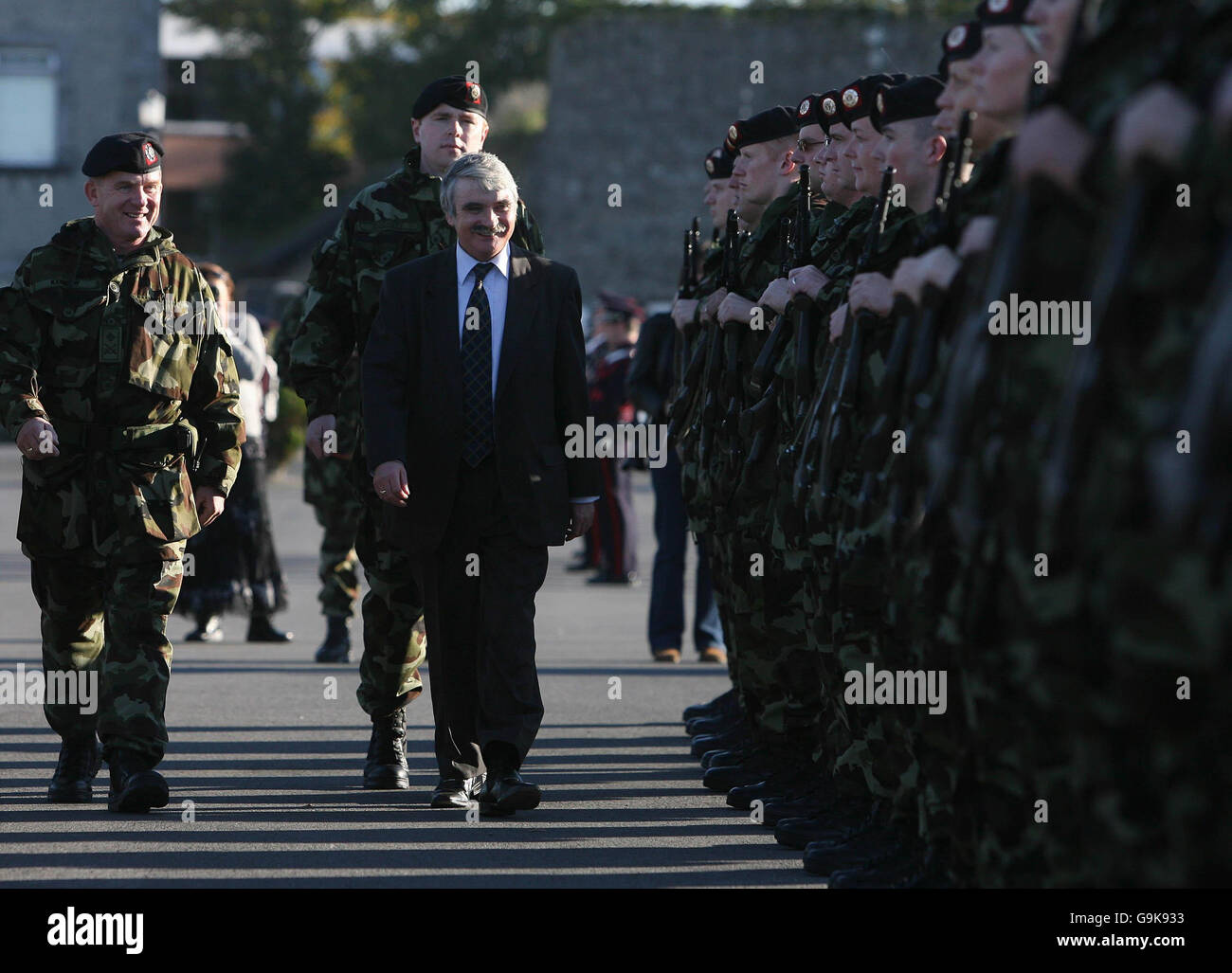 Members of the 96th Infantry Battalion of the Irish Defence Forces ...
