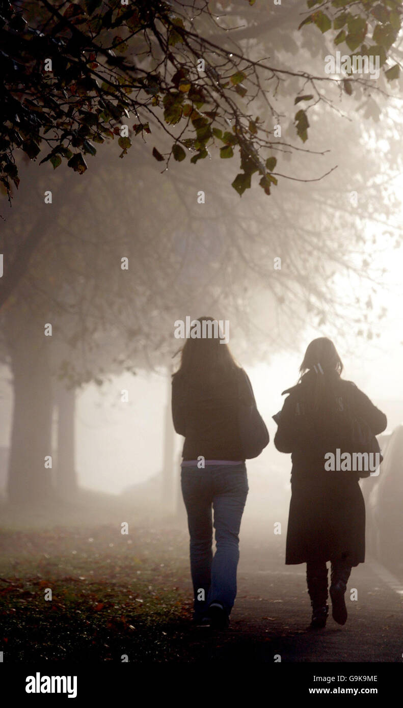 Autumn Mist - Bristol Stock Photo - Alamy