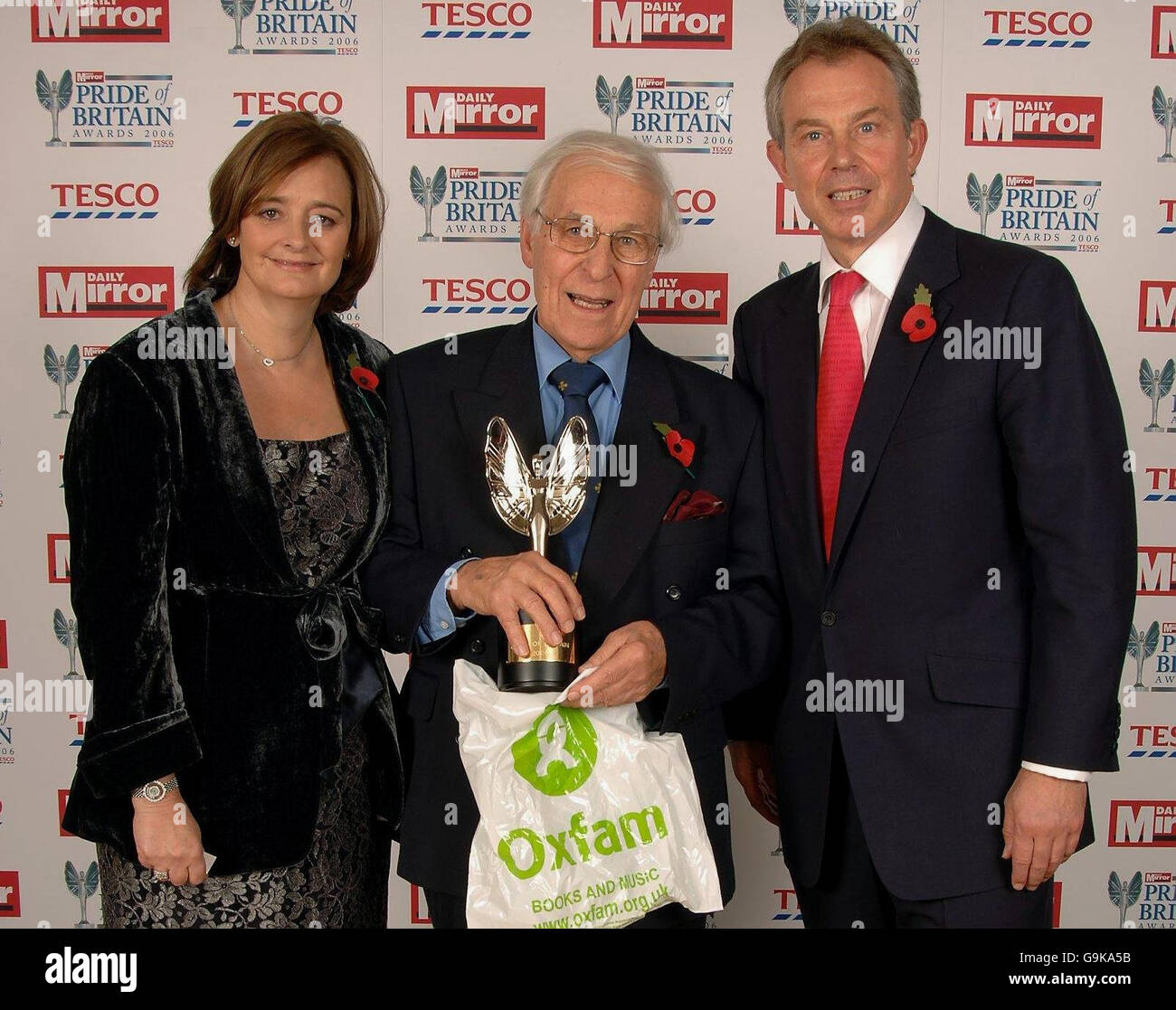 Joe Mitty, aged 87, of Oxfam shops, receives a Lifetime Achievement ...