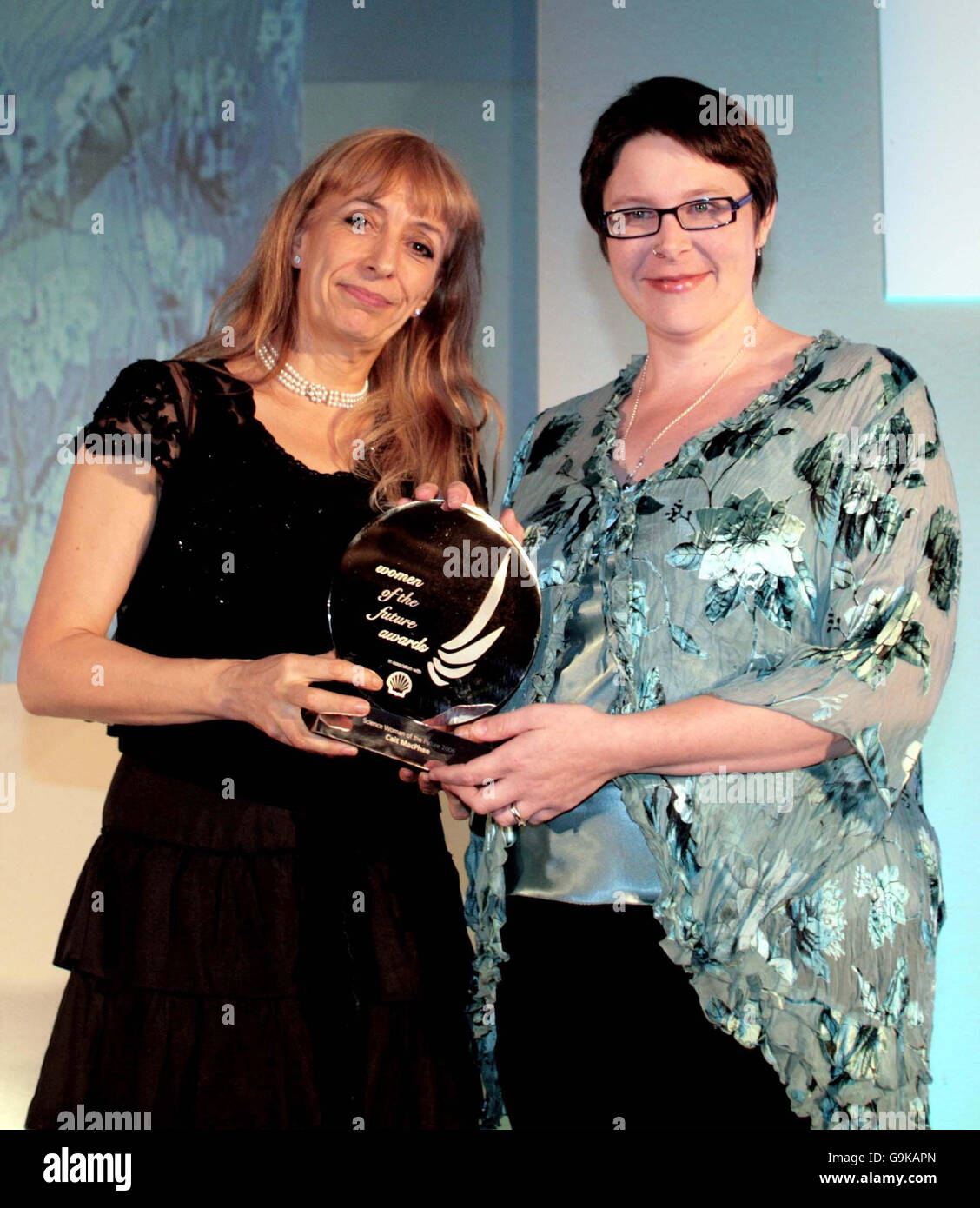 Baroness Susan Greenfield presents Cait MacPhee with the Science Woman ...