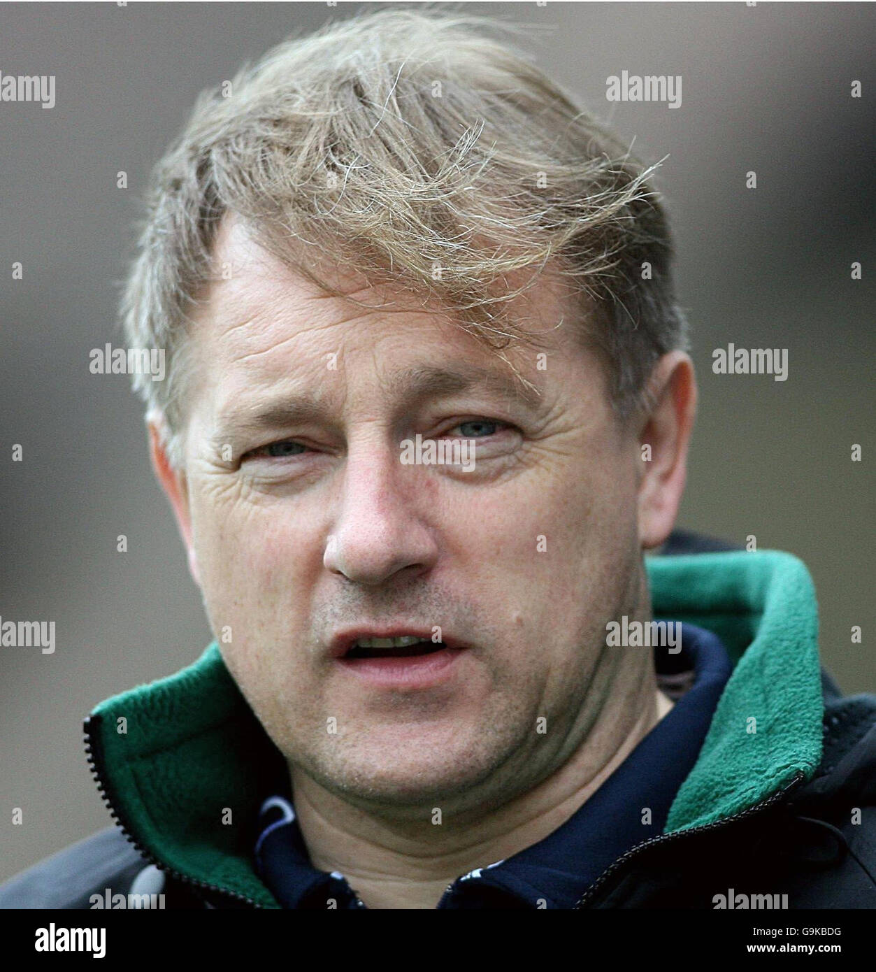 The ireland rugby team during training session at lansdowne road hi-res ...
