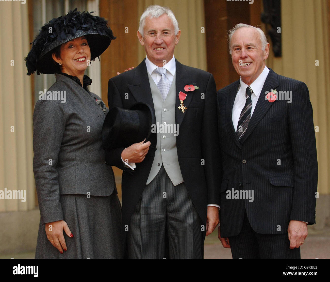 Former Belfast Telegraph Editor, Edmund Curran, centre, with wife ...