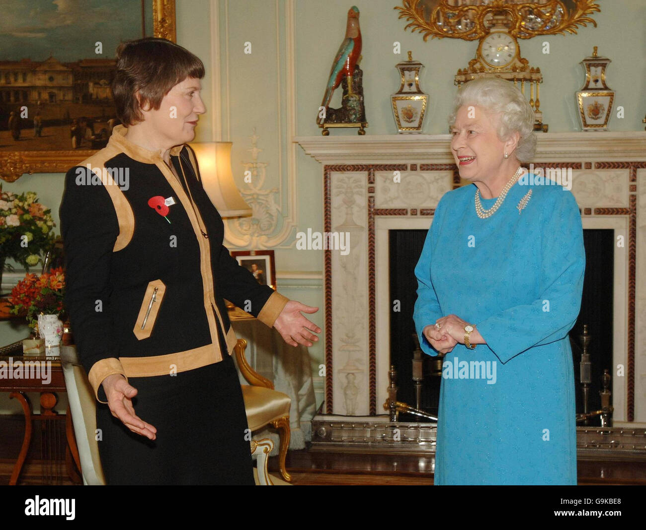 Britain's Queen Elizabeth II receives New Zealand's Prime Minister ...