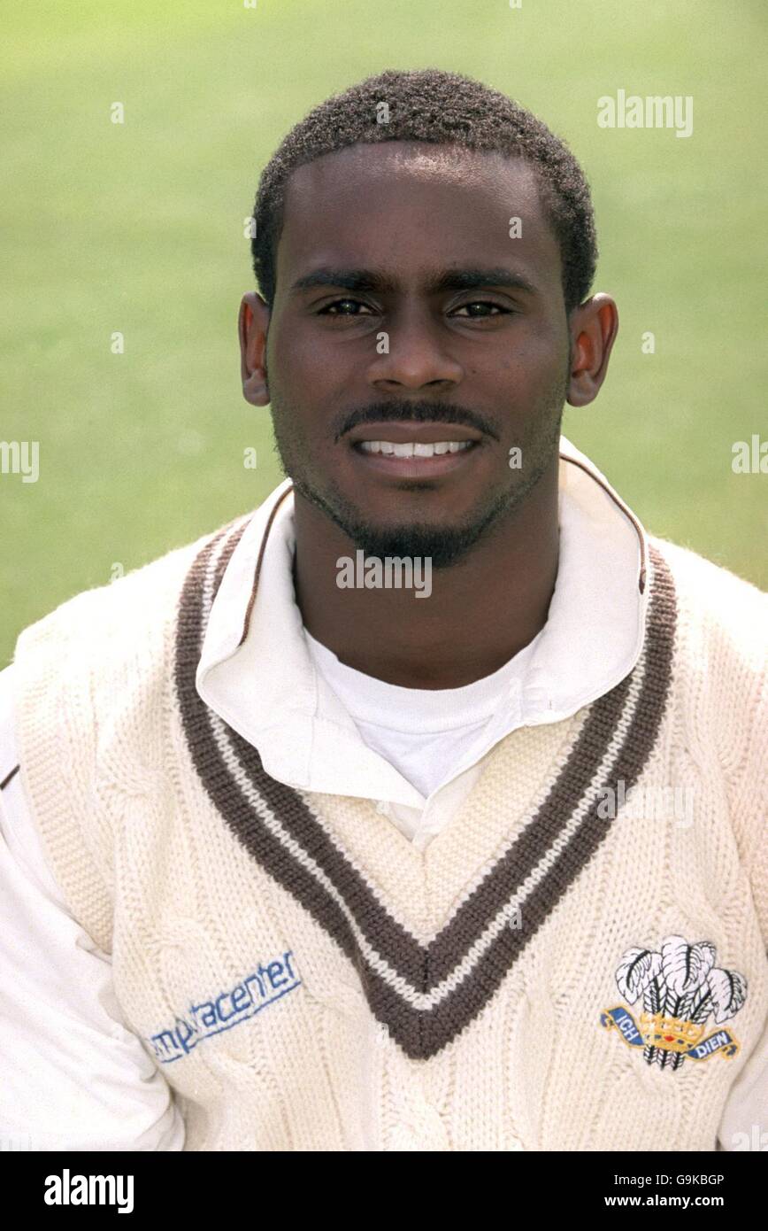 Cricket surrey ccc photocall carl greenidge hi-res stock photography ...