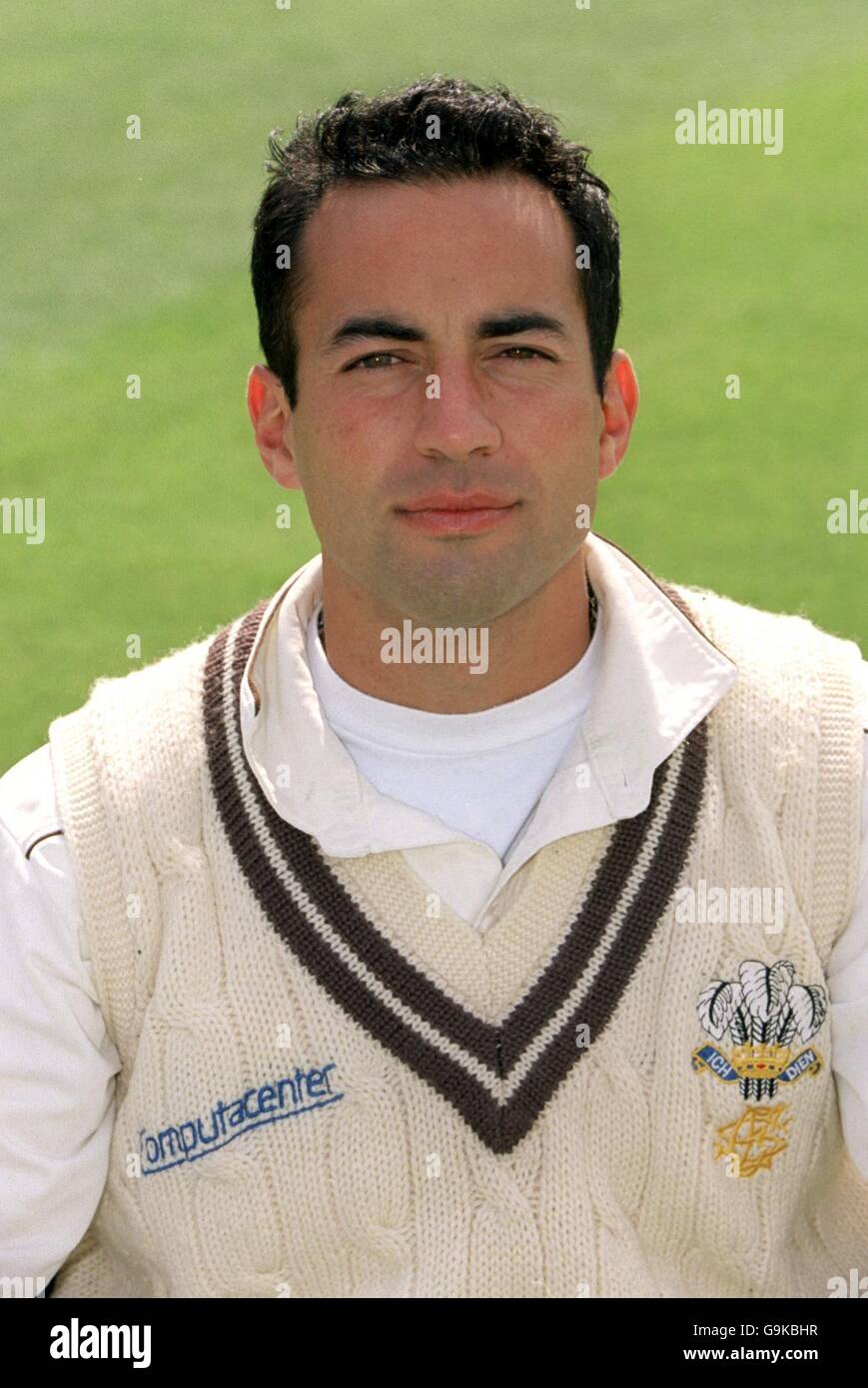 Cricket Surrey Ccc Photocall Adam Hollioake High Resolution Stock ...