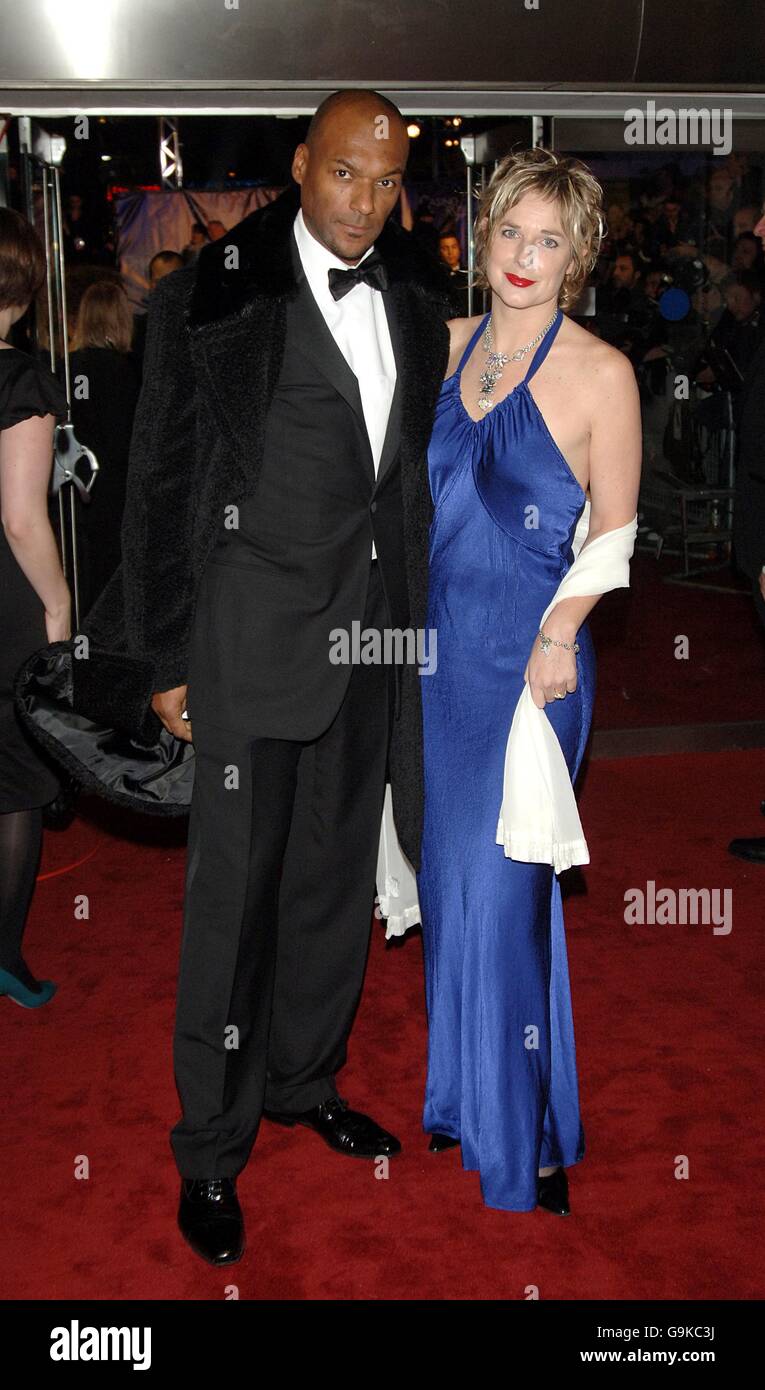 Colin Salmon (l) and Fiona Hawthorne arrive for the World Premiere and ...