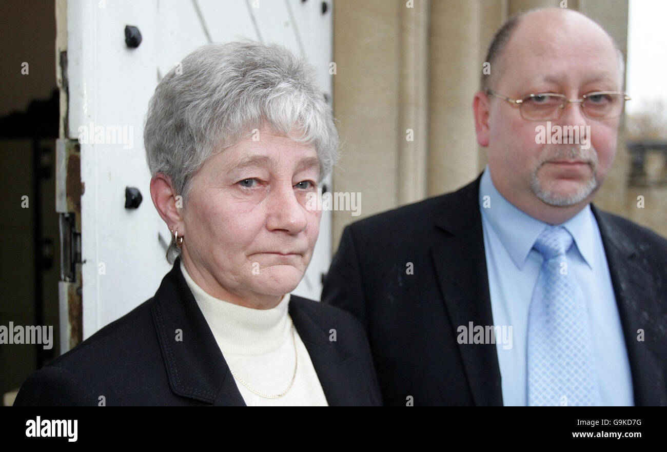 Diane and Walter Douglas at the inquest in to thier son's L/Cpl Allen ...