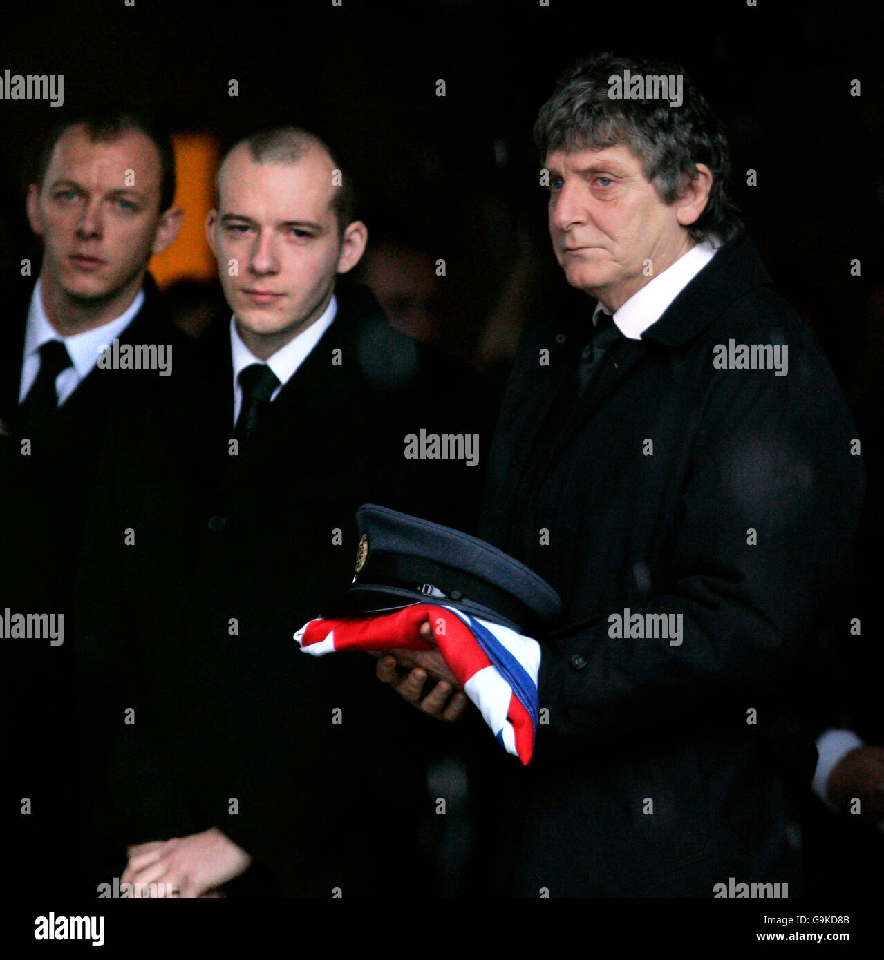 Sergeant Ben Knight's father Graham (right) with his brothers Andy and ...
