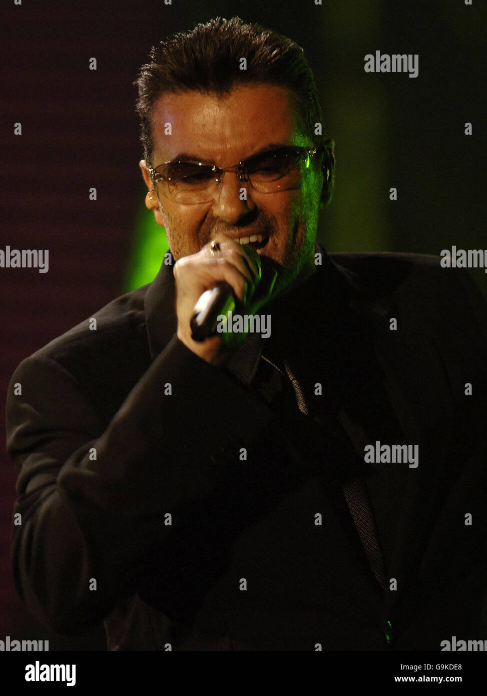 Singer George Michael performs at the MEN Arena in Manchester during ...