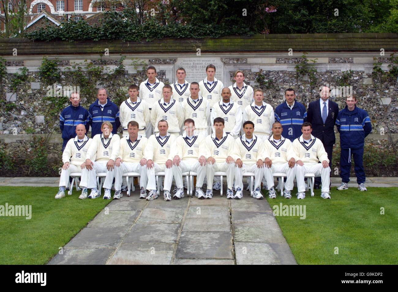 Cricket - Middlesex CCC Photocall. Middlesex CCC team group Stock Photo ...